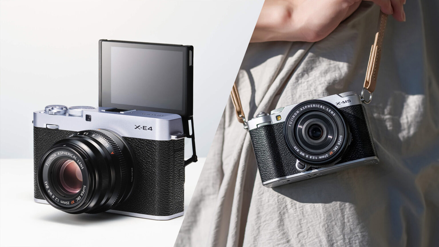 『小さい軽いは正義』Fujifilm X-M5とX-E4の違いをピックアップ | 従来より9g軽量でXシリーズ最軽量 - PotaMeganedia